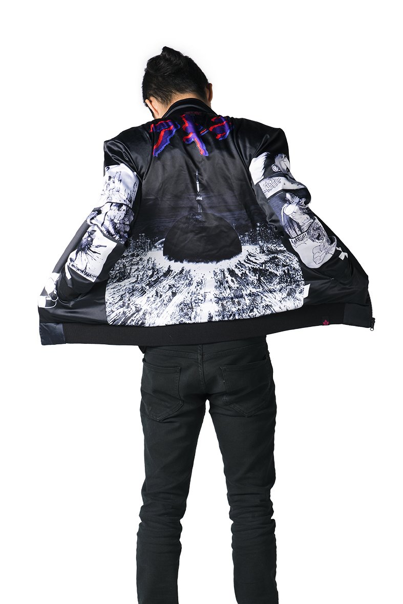 "NEO T.O." reversible jacket (black) – Pink City